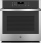 GE JKS3000SNSS 27" Single Wall Oven with Never Scrub Heavy Duty Racks ...