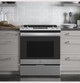 JS645SLSS GE 30" Slide-In Front Control Electric Range with Power Boil ...