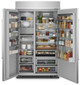 KitchenAid KBSN708MPS 48" Built-In Side by Side Refrigerator with Ice ...