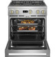 ZDP304NTSS Monogram 30" Dual Fuel Professional Range with 4 Burners ...