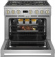 Monogram ZDP366NTSS 36" Dual Fuel Range with 6 Burners - Natural Gas ...