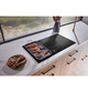 Monogram ZHU36RDTBB 36" Induction Cooktop with Glide Touch Control and ...