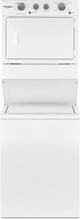 WET4027HW Whirlpool 27" Stacked Laundry Center Washer + Electric Dryer ...