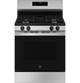 GE GGF400PVSS 30" Free Standing Gas Range with Wifi - Stainless Steel ...