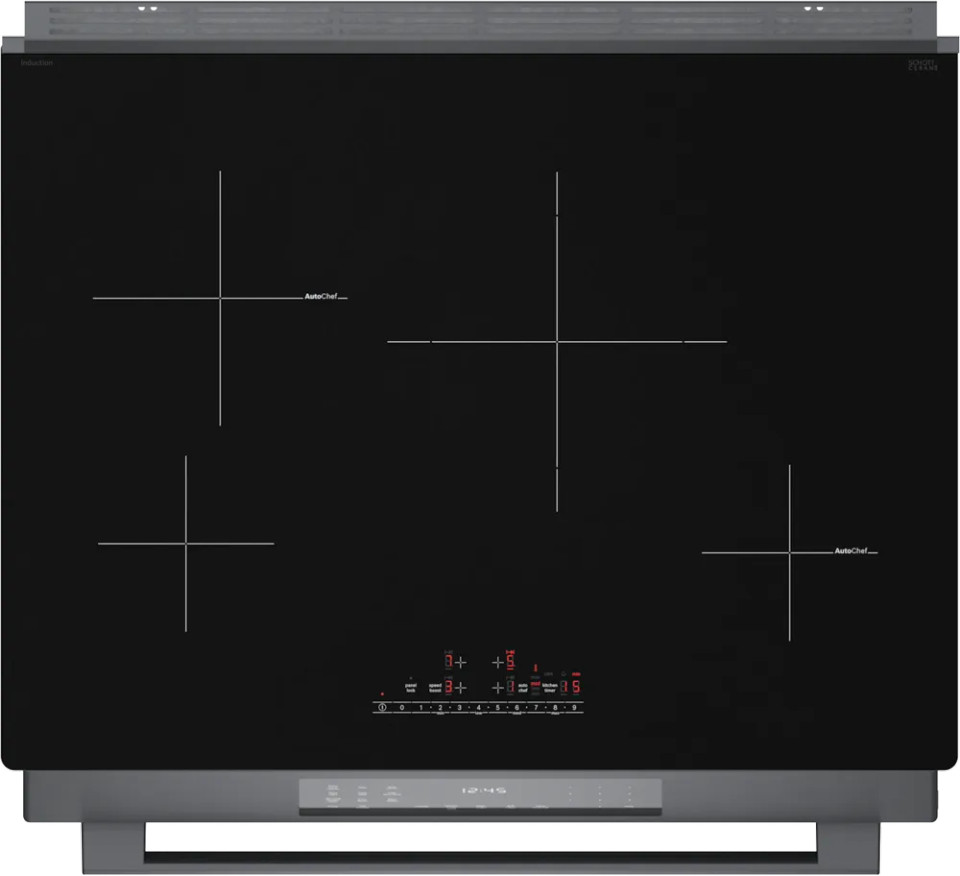 Bosch HII8047U 30" Slide-in Induction Range - Black Stainless Steel ...