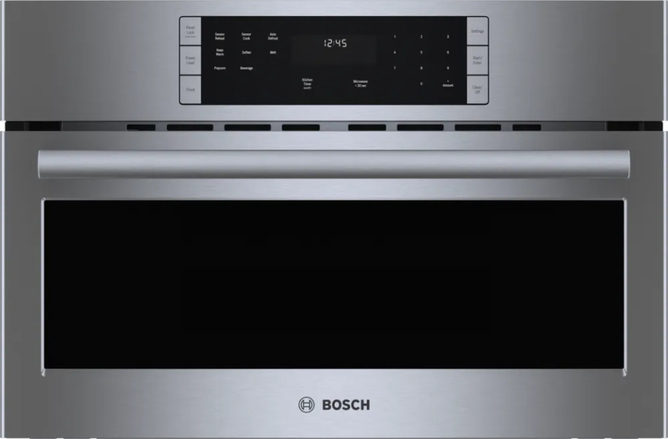 Bosch HMB50152UC 30" Built-In Microwave Oven with Sensor Cook Programs ...