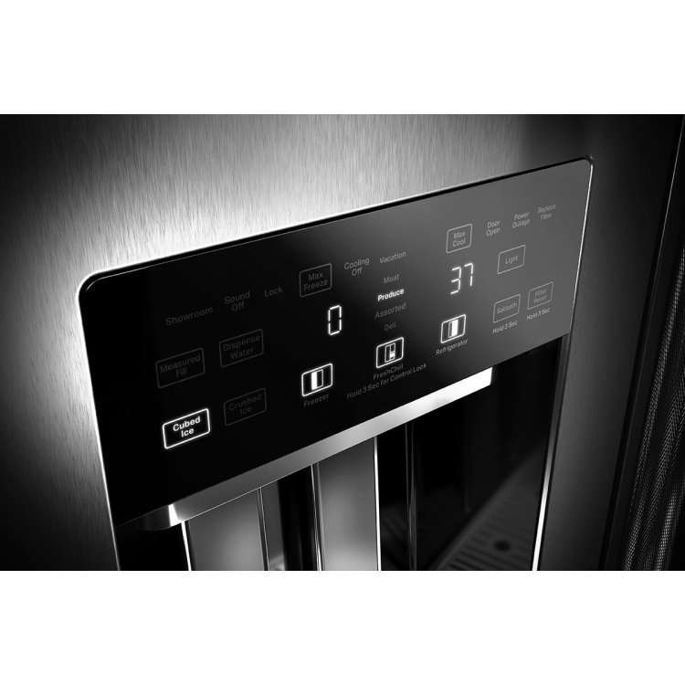 Kitchenaid KBSD708MSS 48" Built-In Side by Side Refrigerator with Ice ...