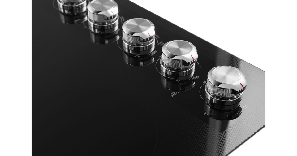 KitchenAid KCED600GSS 30" Electric Downdraft Cooktop with 4 Elements ...