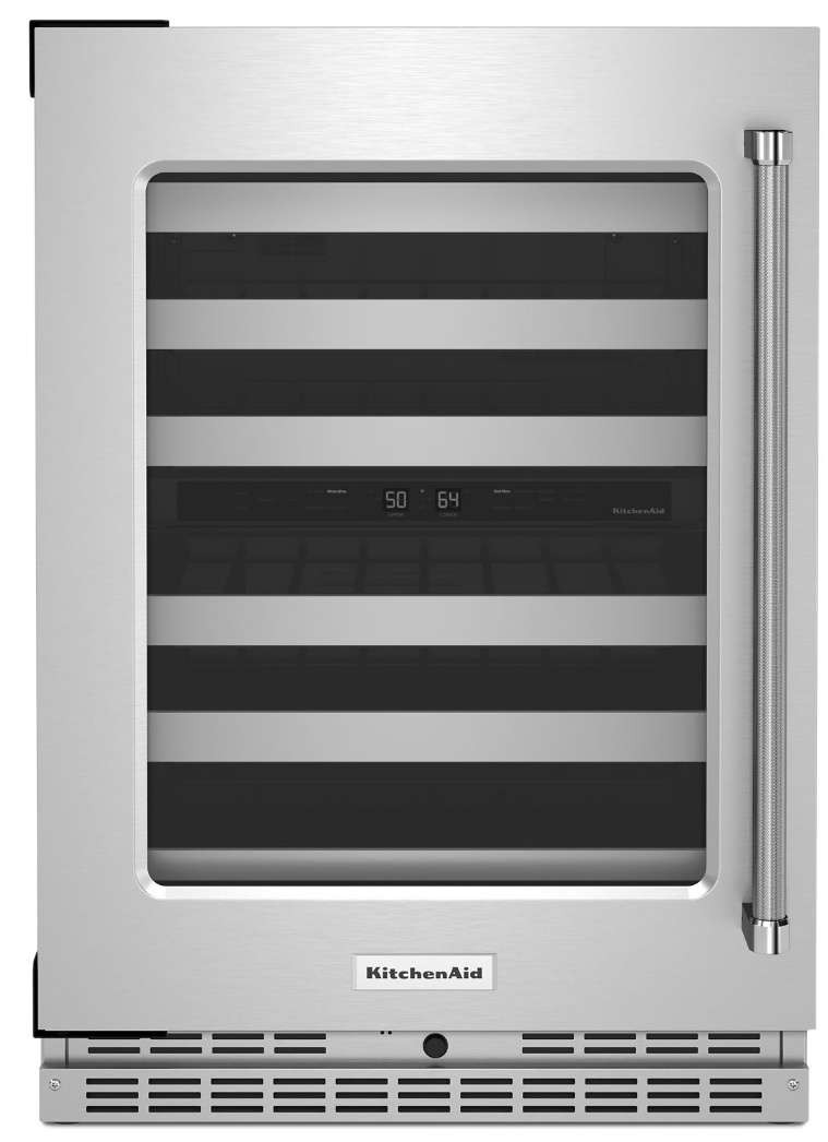 KURL314KSS KitchenAid 24" Undercounter Refrigerator with Glass Door and ...