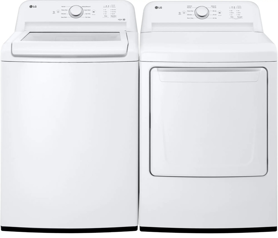 PACKAGE LG70WE - LG Appliance Laundry Package - Top Load Washer with ...