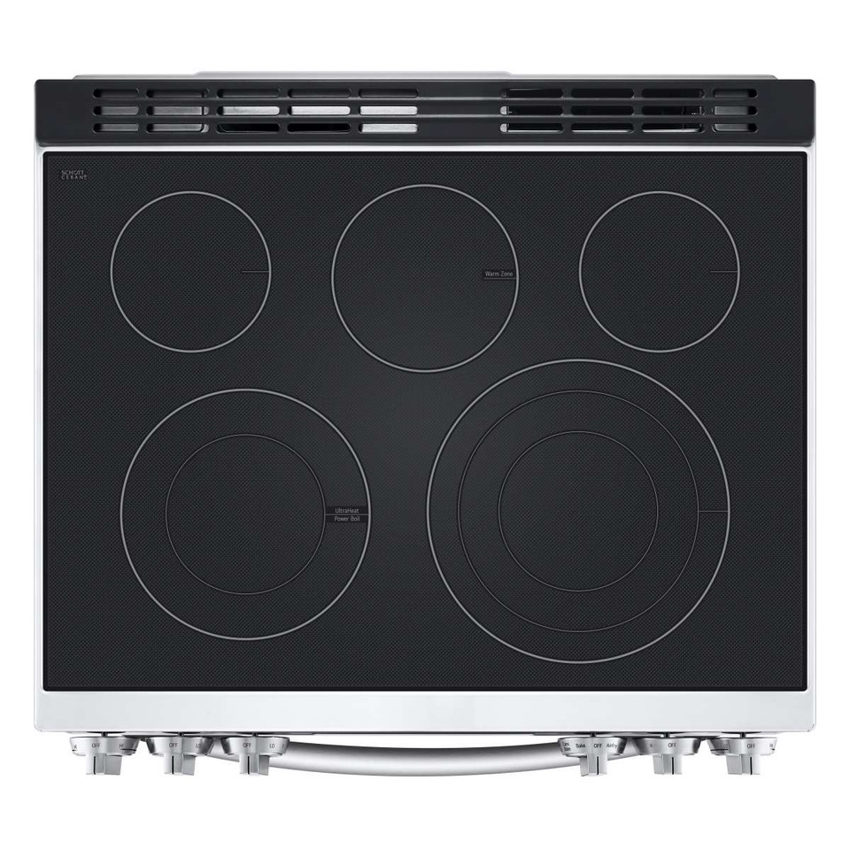 LSEL6335F LG 30" Electric Slide-in Range 6.3 cu.ft with Air Fry ProBake ...