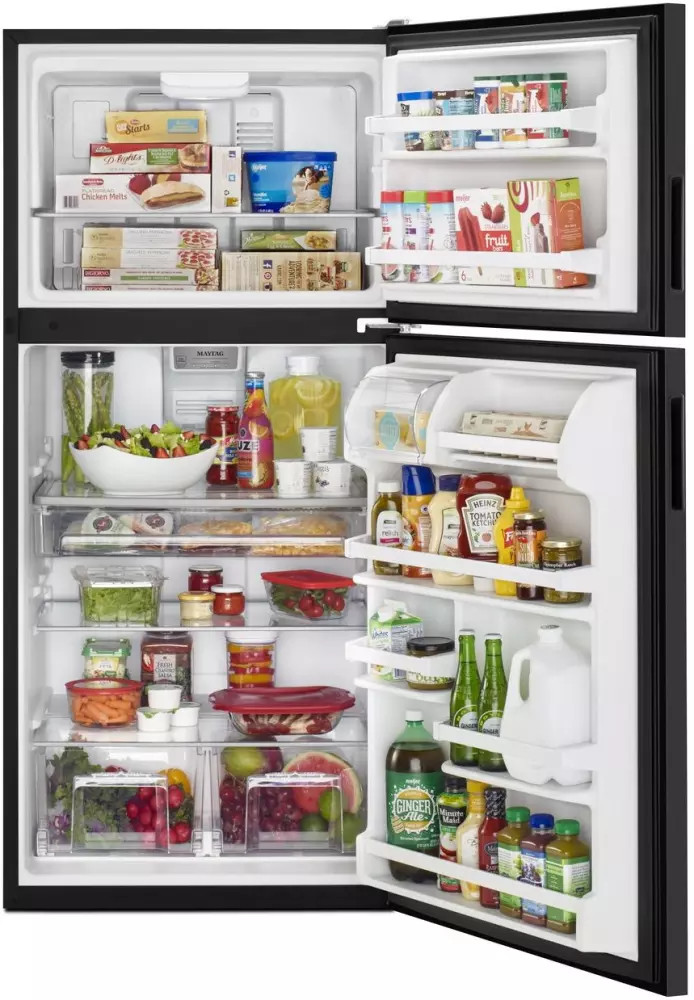 Maytag MRT311FFFE 33" Top Freezer Refrigerator with Power Cold and ...