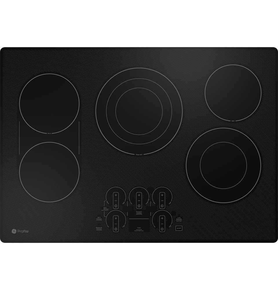 JEP5030DTBB GE 30" Built-In ADA Compliant WiFi Enabled Electric Cooktop ...