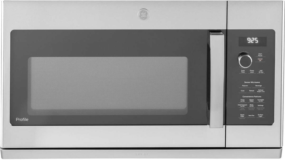PVM9005SJSS GE Profile 30" 2.1 Cu. Ft. Over-the-Range Sensor Microwave ...