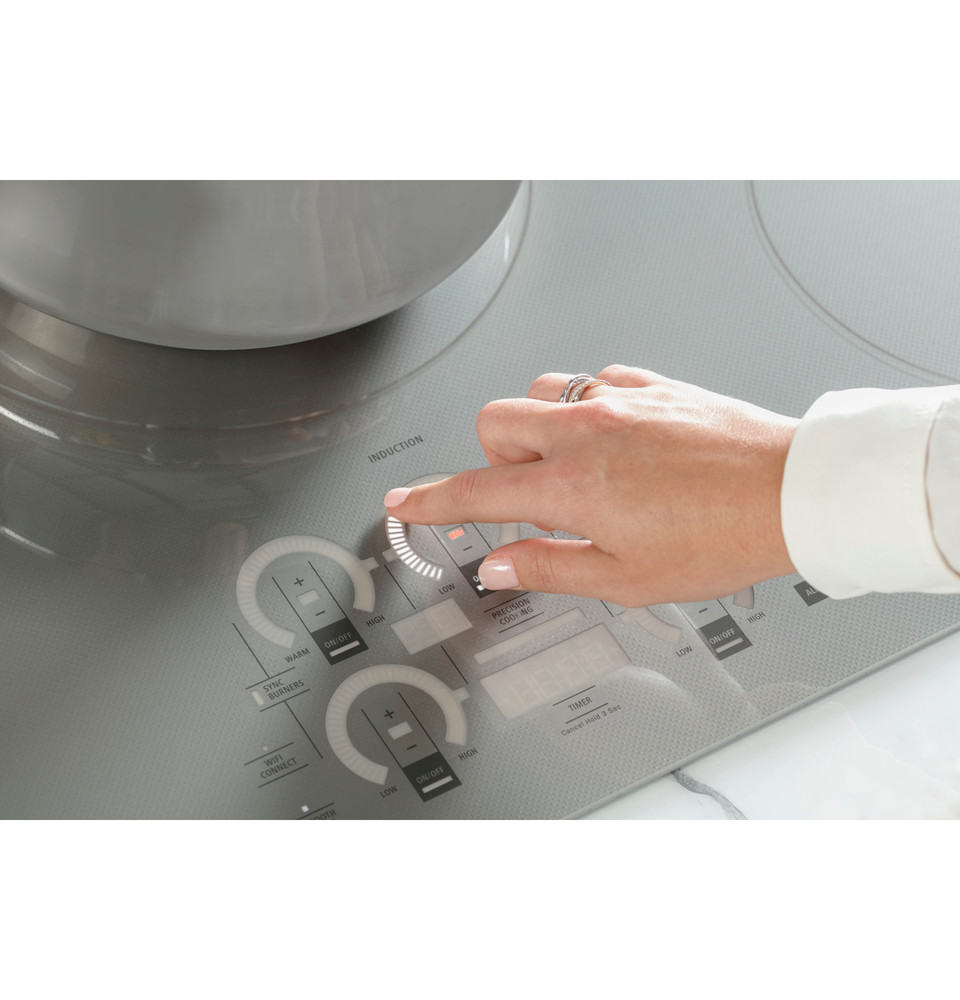Monogram ZHU36RSTSS 36" Induction Cooktop with Glide Touch Control and ...