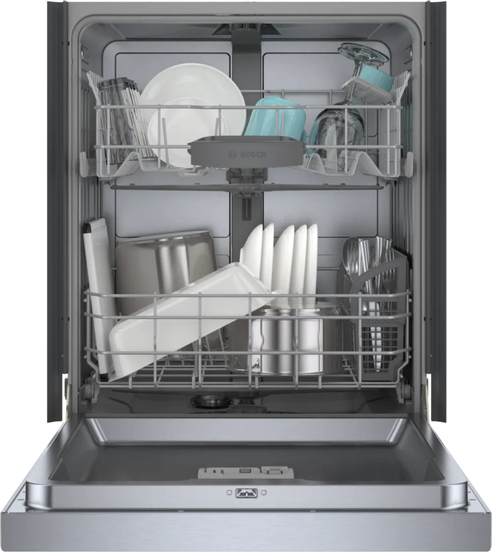 Bosch SHE3AEM5N 24" Front Control Dishwasher with Recessed Handle - 50 ...