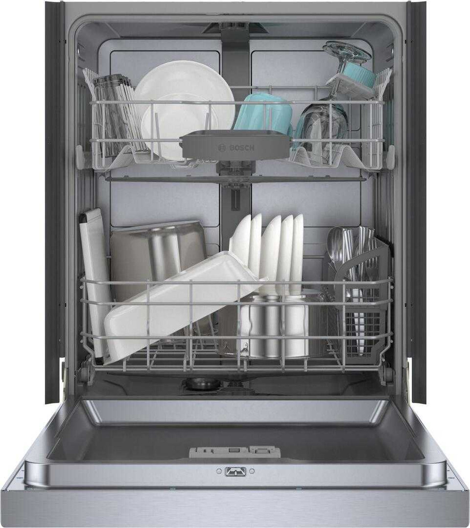 Bosch SHE3AEE5N 24" Front Control Dishwasher with Recessed Handle and ...