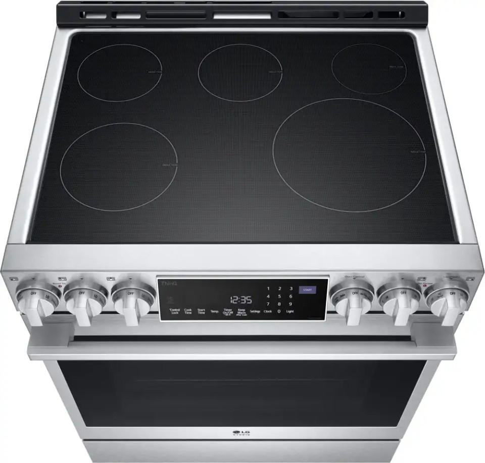 LG Studio LSIS6338FE 30" Slide-In Induction Range with Air Sous Vide ...