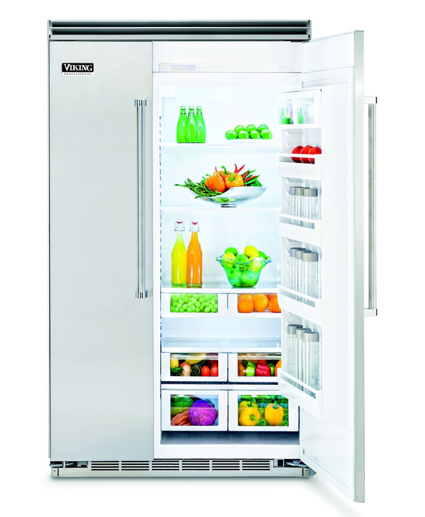 Viking VCSB5484SS 48" Built-In Side-by-Side Refrigerator 5 Series ...