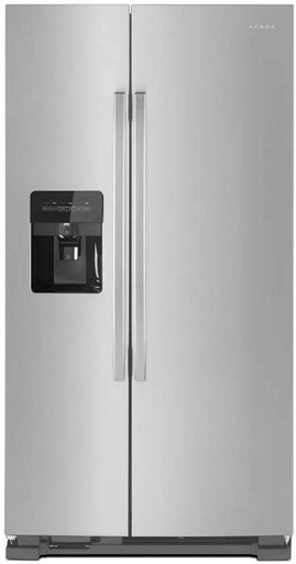 Amana ASI2575GRS 36" Side by Side Refrigerator with Dual Pad External ...