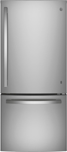 GE GBE21DYKFS 30" Bottom Mount Freezer Refrigerator 20.9 cu. ft ...