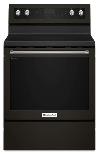 KFEG500EBS KitchenAid 30" Electric Range with Aqualift and Hidden Bake ...