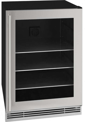 U-Line UHBV024-SG01A 24" Beverage Center with Glass Door 1 Class Series ...