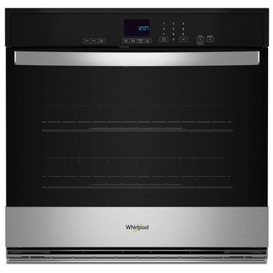 Whirlpool WOES3030LS 30" 5 cu. ft. Single Wall Oven with Steam Clean ...
