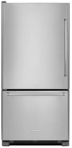 KRBL109ESS KitchenAid 30" 19 cu. Ft. Bottom Mount Refrigerator with ...