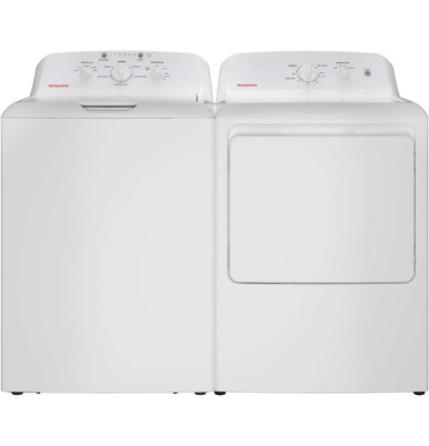 Package HTW24GW Hotpoint Laundry Package Top Load Washer with Gas Dryer White