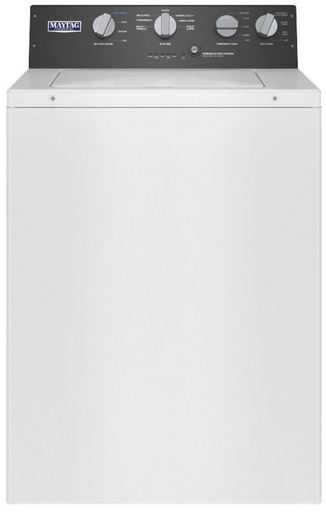 MVWP586GW Maytag 27" Commercial-Grade Top Load Washer with Agitator - White
