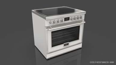 Fulgor Milano F4EIR365CS1MW Evoque Induction Range with 5 Cooking ...