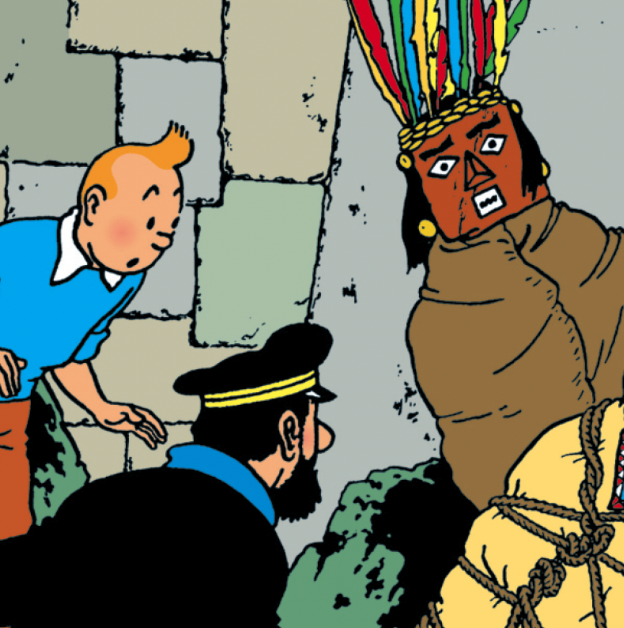 Tintin Poster Le Temple du Soleil / Prisoners of the Sun