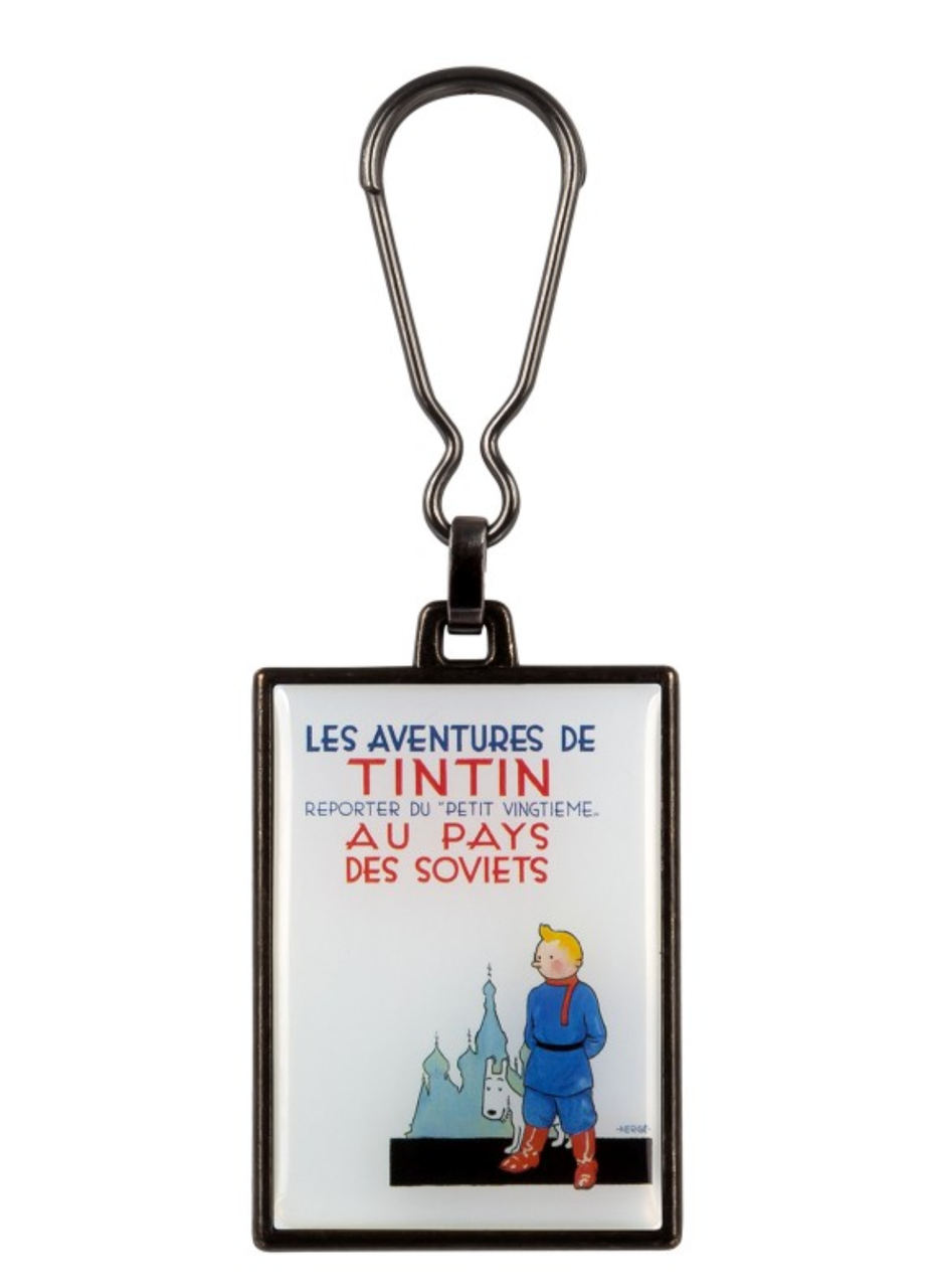 Tintin Book Cover Keyring / Tintin in the Land of the Soviets Au Pays ...