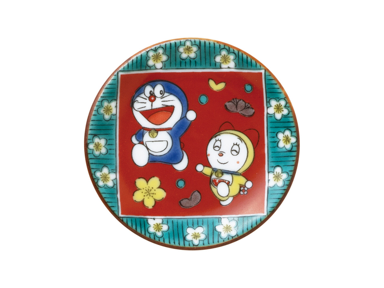 Doraemon Mini Plate Set of 5 / Kutani Ware