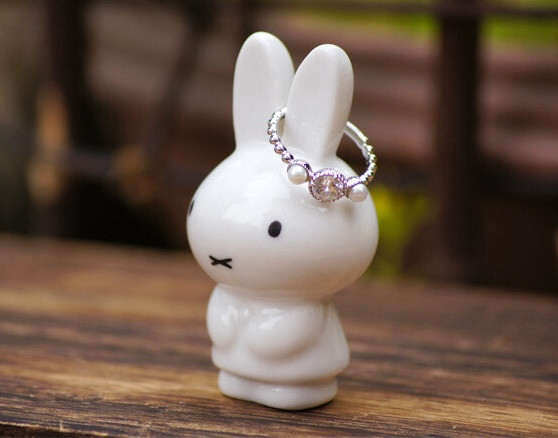 Miffy Figure / Ring Holder Porcelain