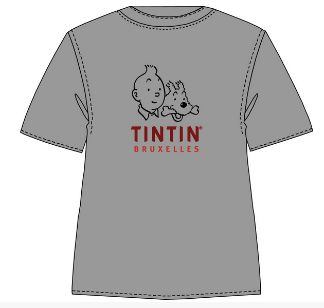 Tintin TShirt Logo Bruxelles - STUDIO BRILLANTINE | DESIGN SHOP