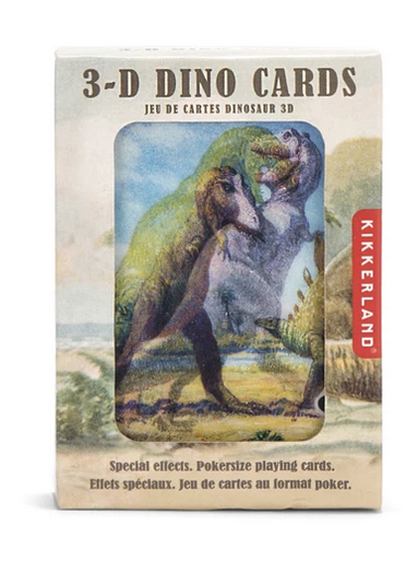 Dinosaur Lenticular Playing Cards / 3D - STUDIO BRILLANTINE | DESIGN SHOP
