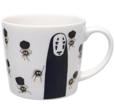 Spirited Away No Face and Susuwatari Morph Mug