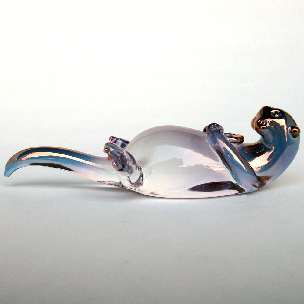 Hand Blown Glass Otter - Prochaska Gallery