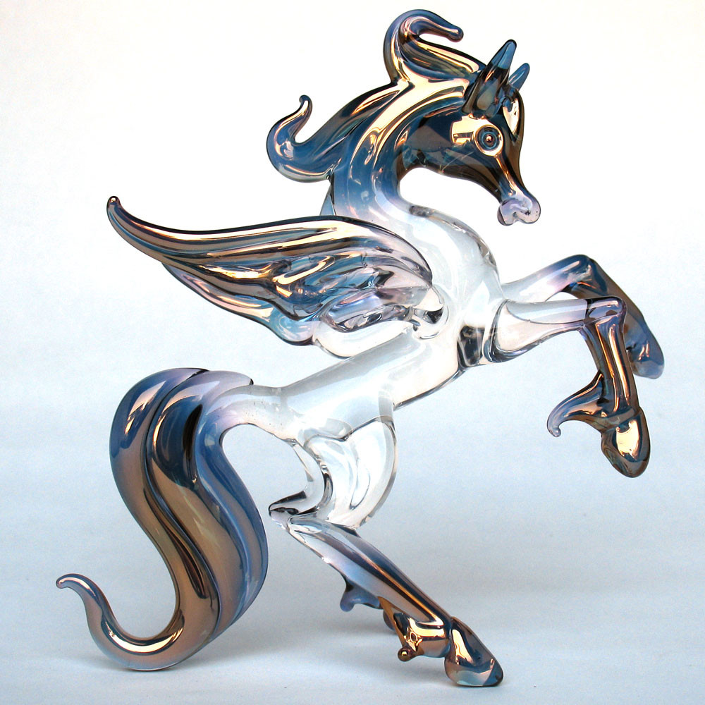 Hand Blown Glass Pegasus - Prochaska Gallery