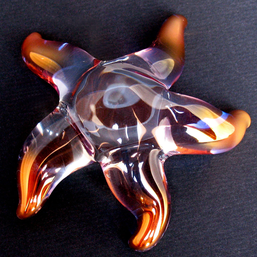 Hand Blown Glass Starfish - Prochaska Gallery