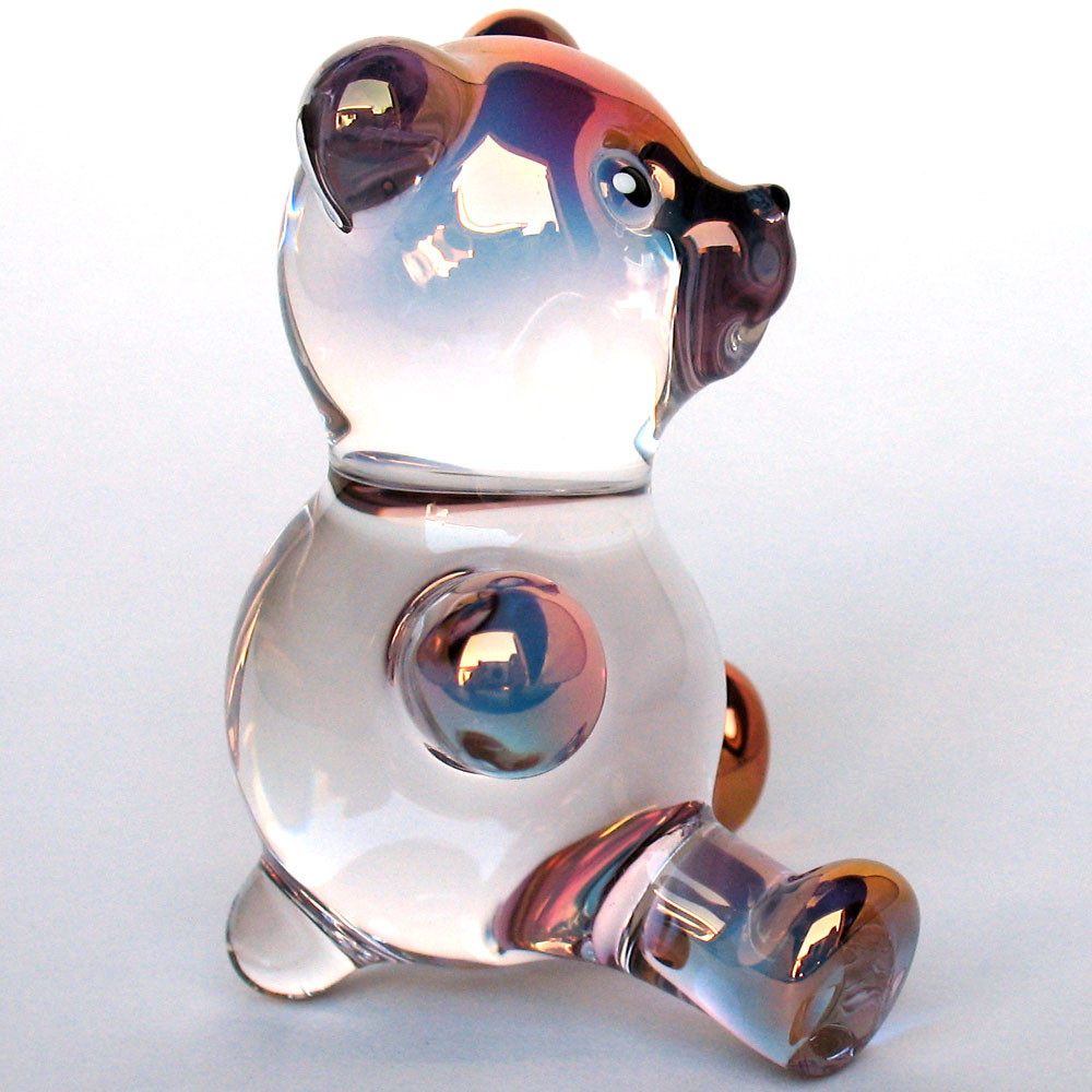Hand Blown Glass Teddy Bear - Prochaska Gallery