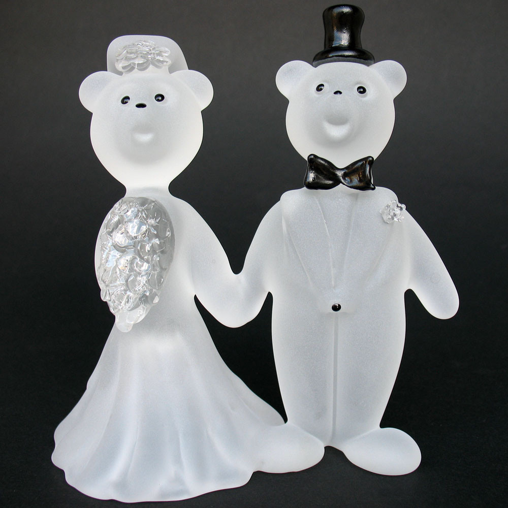 Hand Blown Glass Teddy Bear - Prochaska Gallery