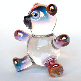 Hand Blown Glass Teddy Bear - Prochaska Gallery