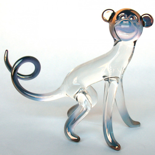 Hand Blown Glass Monkey - Prochaska Gallery