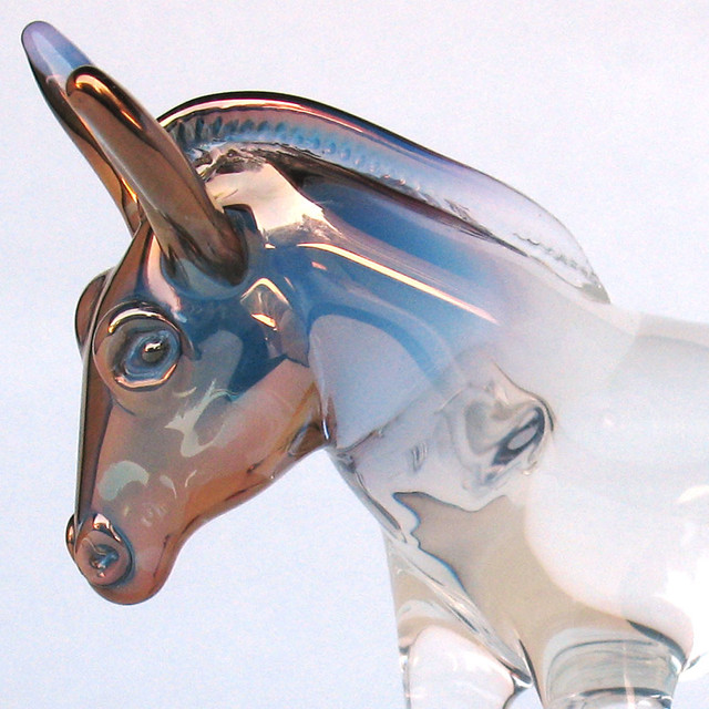 Hand Blown Glass Donkey Figurine - Prochaska Gallery