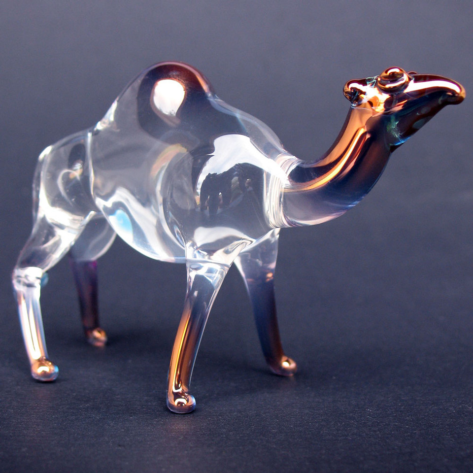 Hand Blown Glass Donkey Figurine - Prochaska Gallery