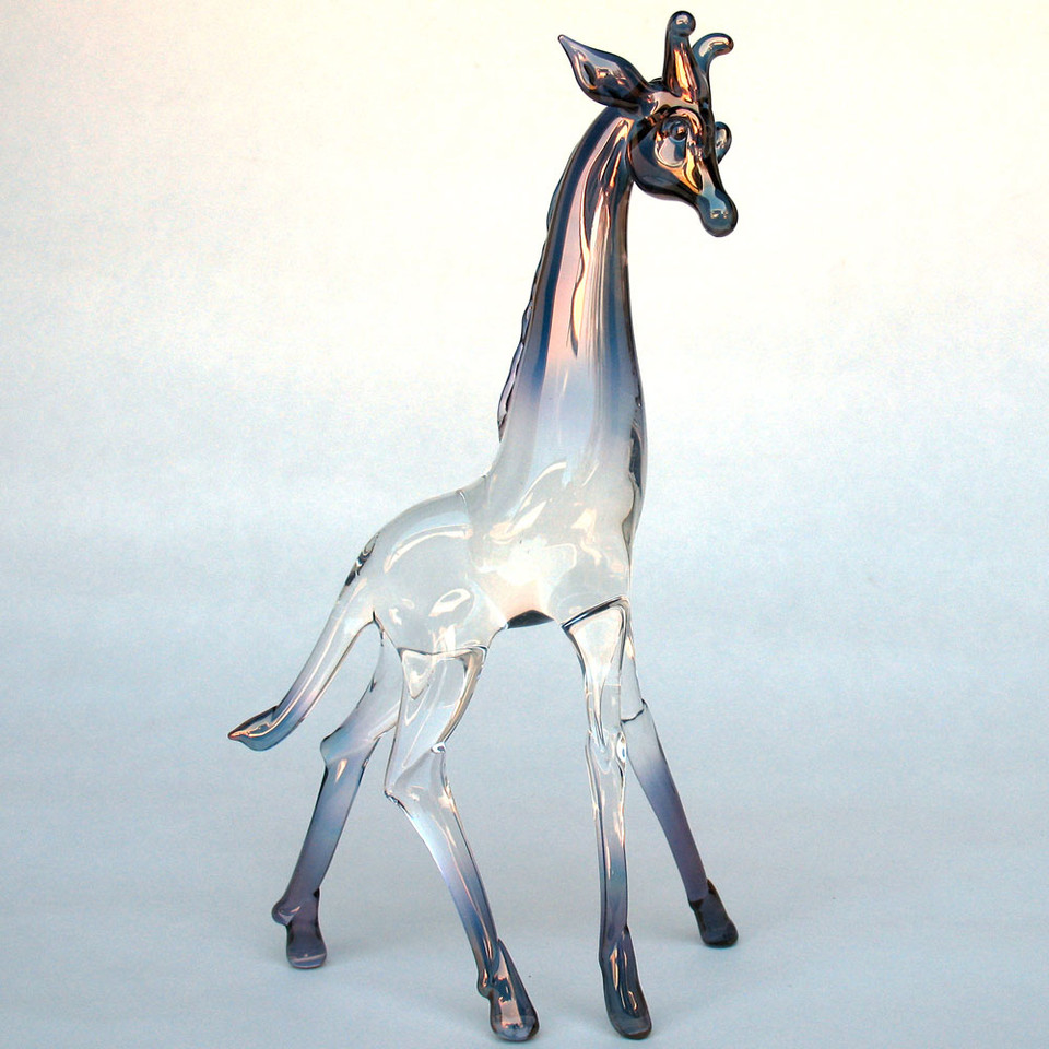Hand Blown Glass Donkey Figurine - Prochaska Gallery