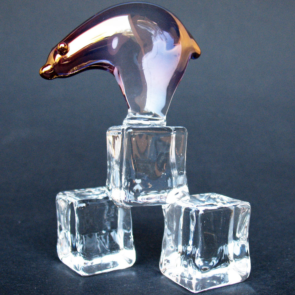 Hand Blown Glass Teddy Bear - Prochaska Gallery